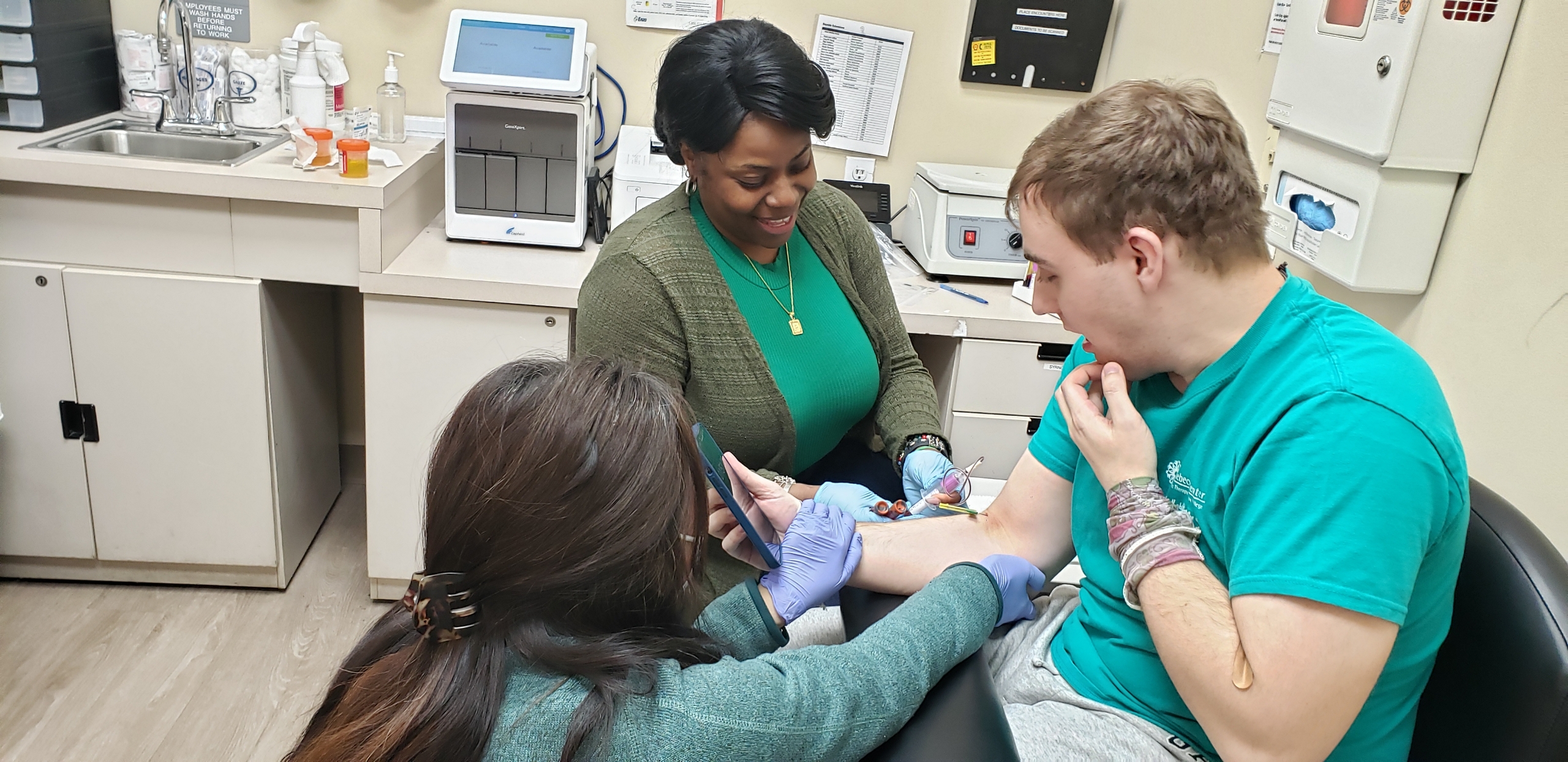 OT Patient Overcomes Fear With Successful Blood Draw